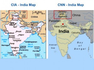 India Map Distortion - Hindu Janajagruti Samiti